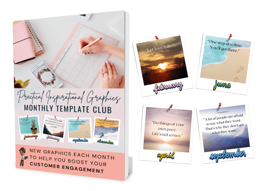 Practical Inspirational Graphics Monthly Template Club - JV Tools